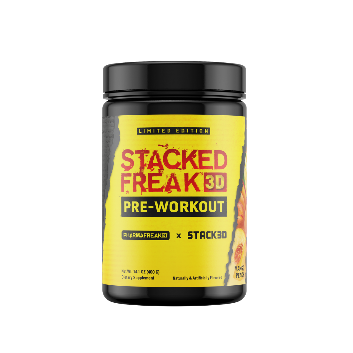 STACKED FREAK 3D Pre-Workout - Mango Peach – PHARMAFREAK